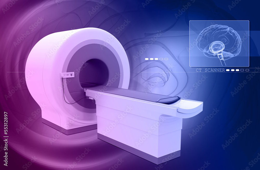 CT Scan Machine Stock Illustration | Adobe Stock