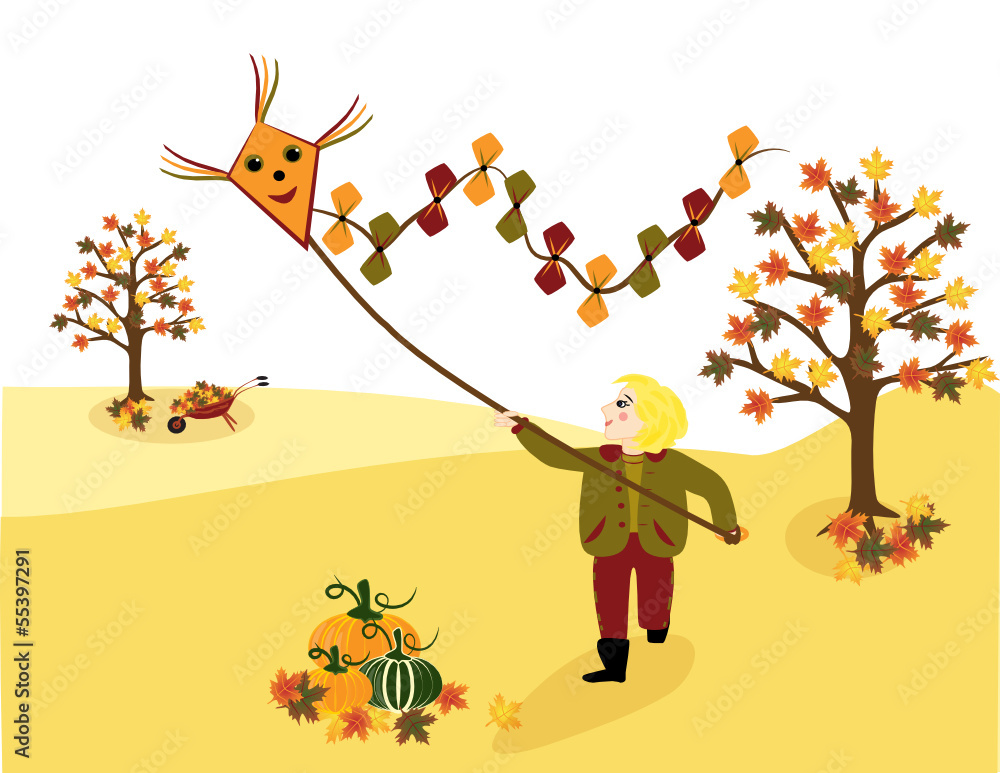 Drachen steigen lassen Stock Vector | Adobe Stock