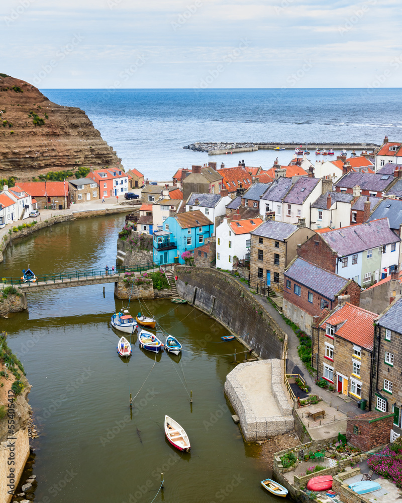 Staithes Yorkshire England UK Stock Photo | Adobe Stock