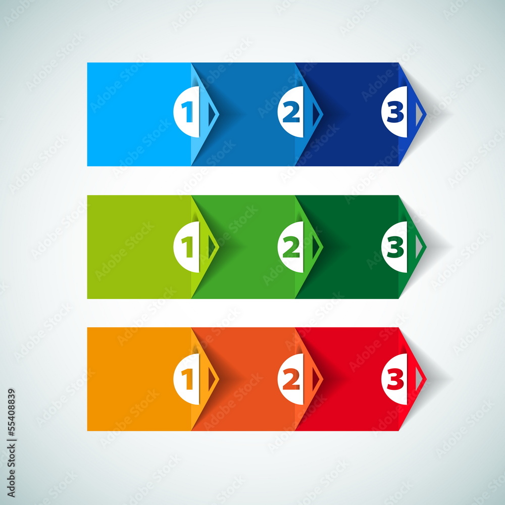 Colorful Process chart module - Vector illustration Stock Vector ...
