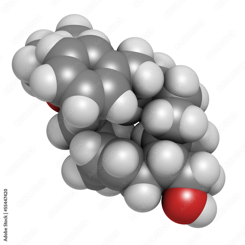 Latanaprost glaucoma drug, chemical structure. Stock Illustration ...