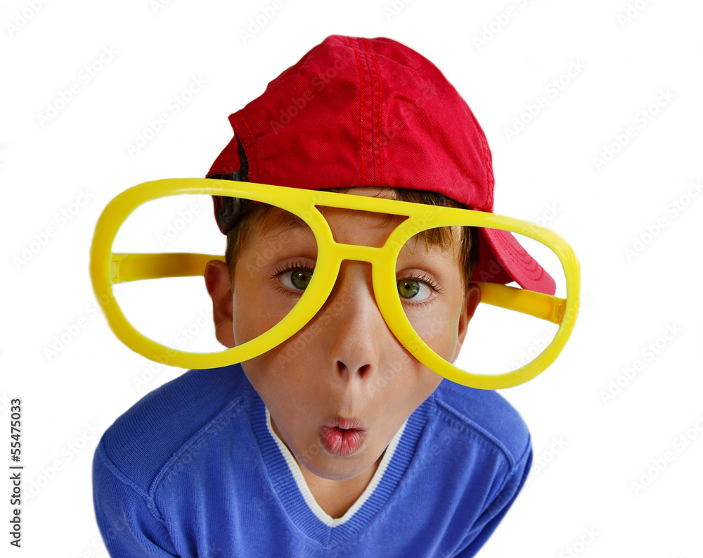 Kind mit Brille Stock-Foto | Adobe Stock