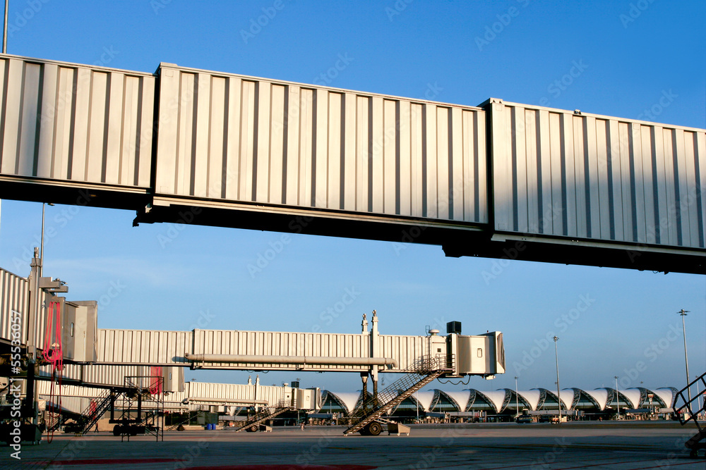 aerobridge at Suvarnabhumi airport, thailand Stock Photo | Adobe Stock