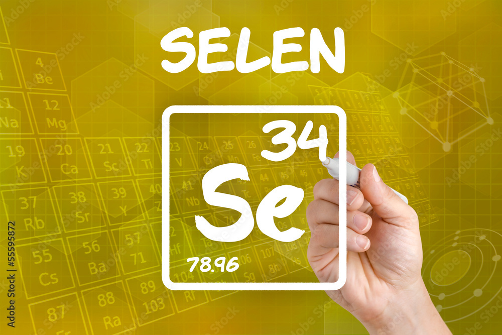 Symbol für das chemische Element Selen Stock Photo | Adobe Stock