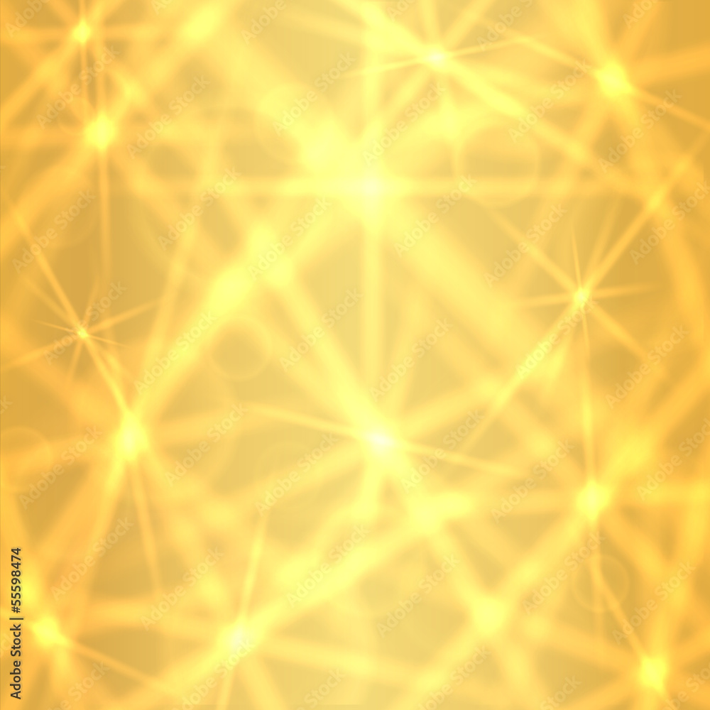 Gold background with sparkling twinkling stars (pattern) Stock Vector ...