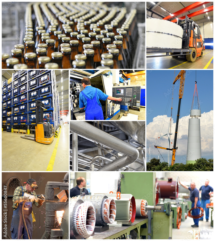 Industry Collage foto de Stock | Adobe Stock