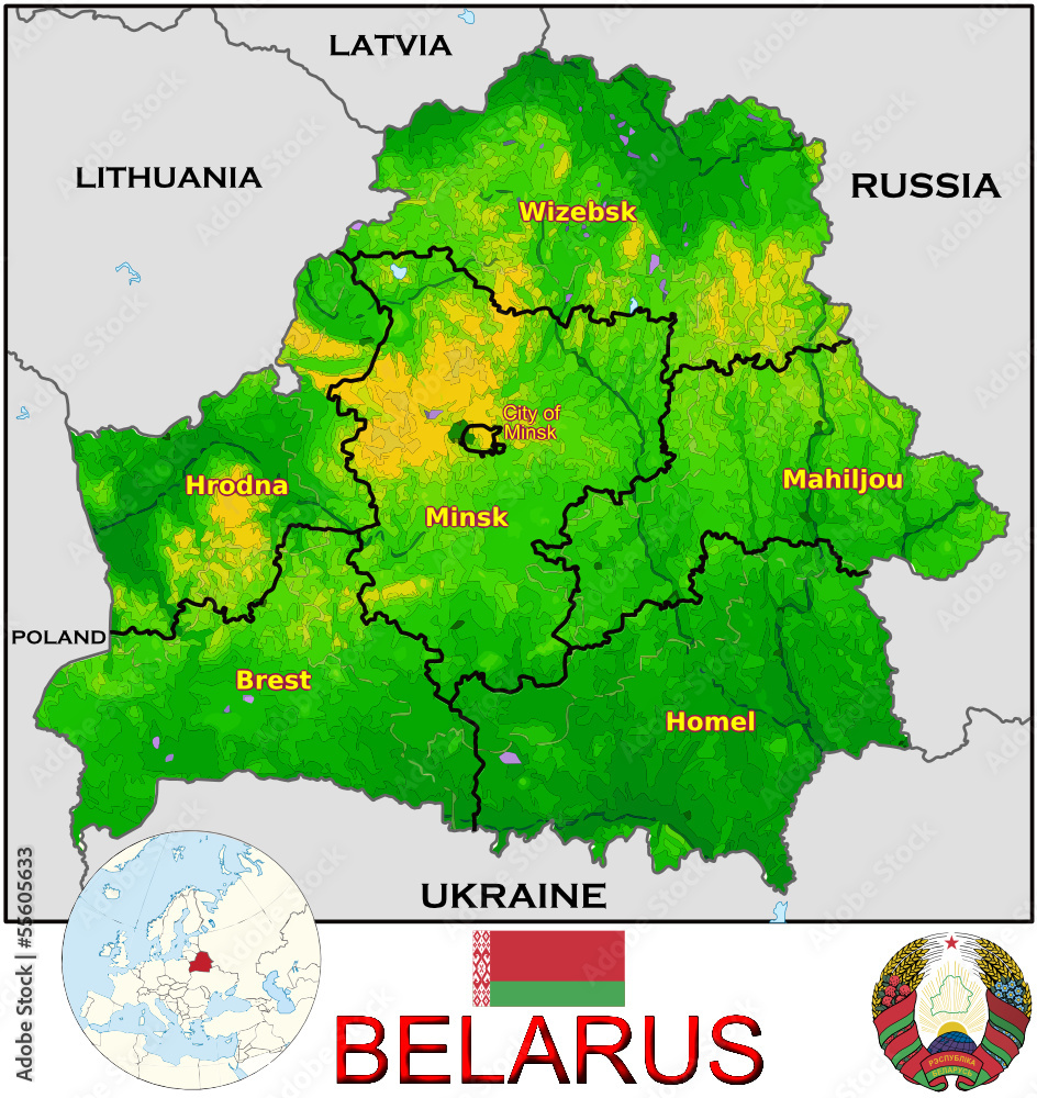 Belarus Location In Europe