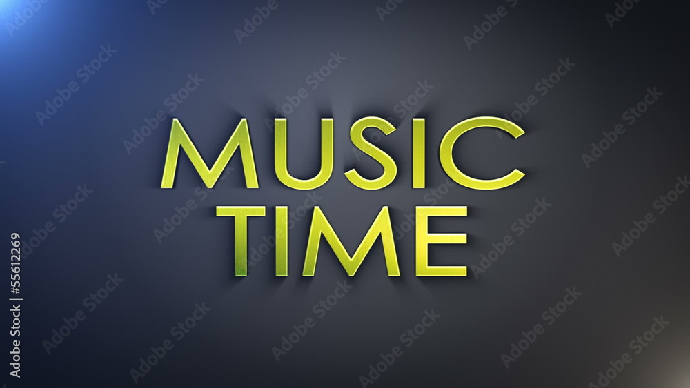 Music Time Gold Text, with Final Explosion, Loop Stock Video | Adobe Stock