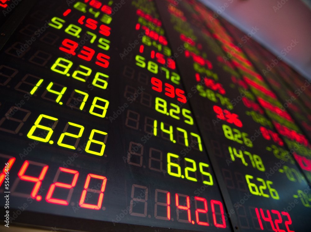 Stock market quotes Stock Photo | Adobe Stock