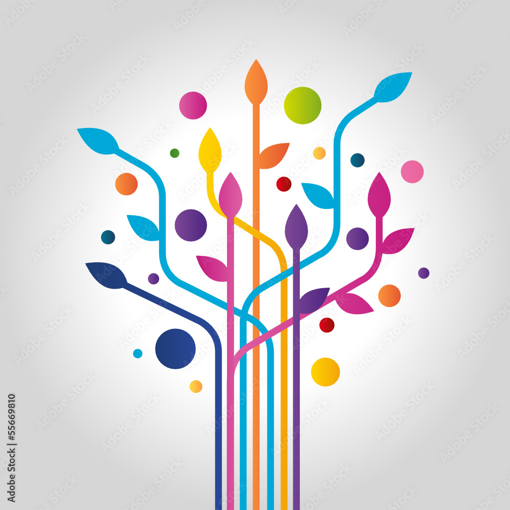 arbre graphisme Stock Vector | Adobe Stock