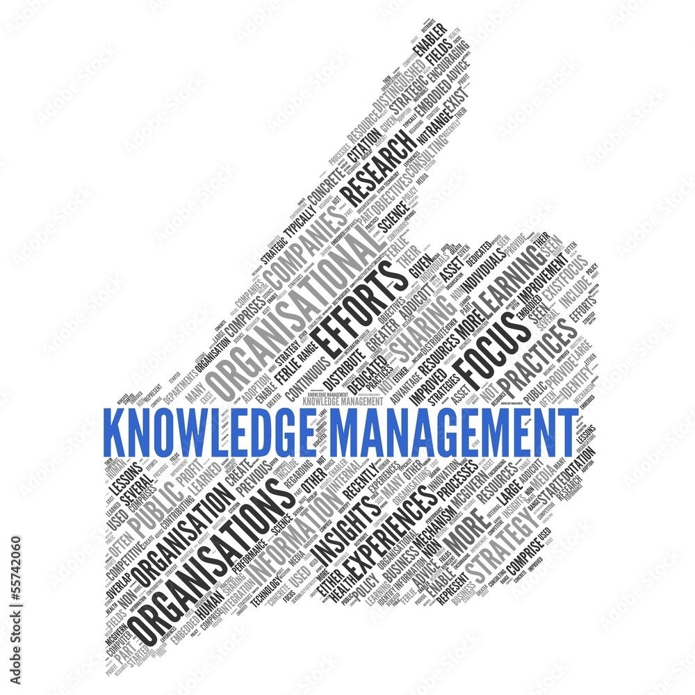 KNOWLEDGE MANAGEMENT | Concept Wallpaper Stock Illustration | Adobe Stock