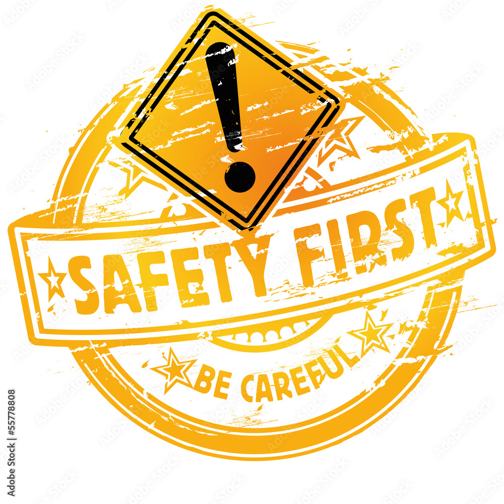 Stempel Safety first Stock Vector | Adobe Stock