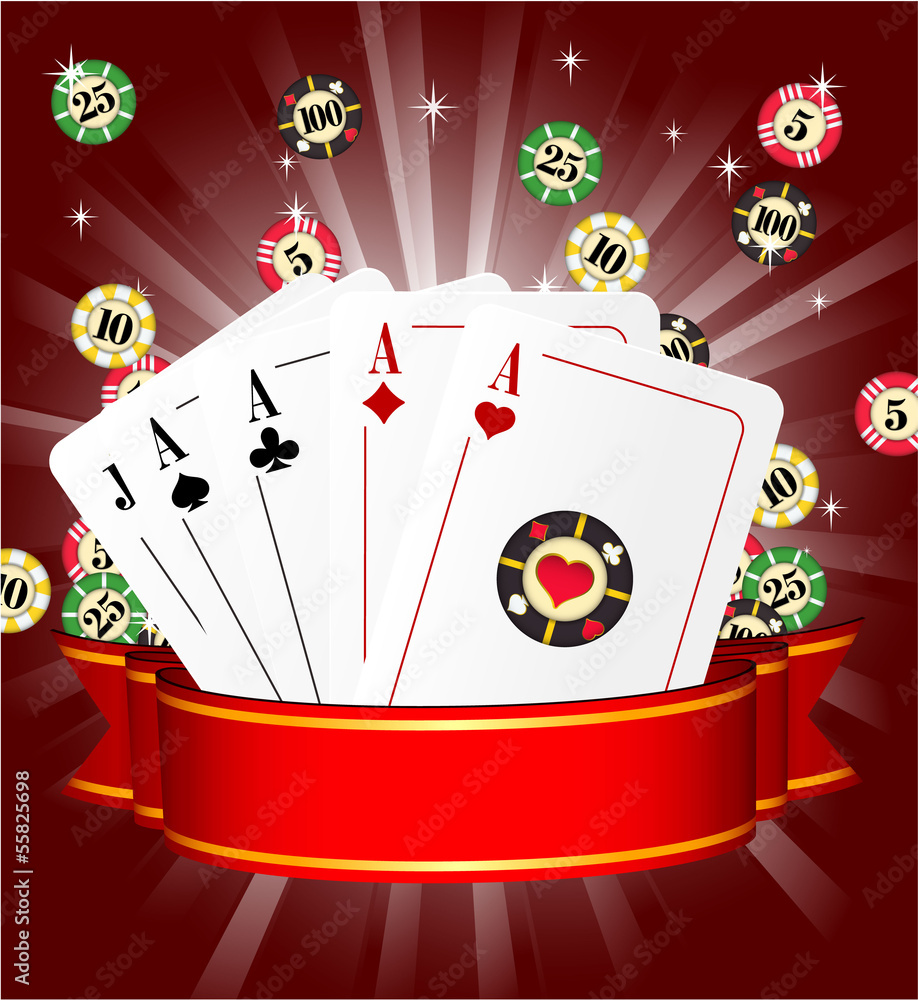 Casino vector template. Stock Vector | Adobe Stock