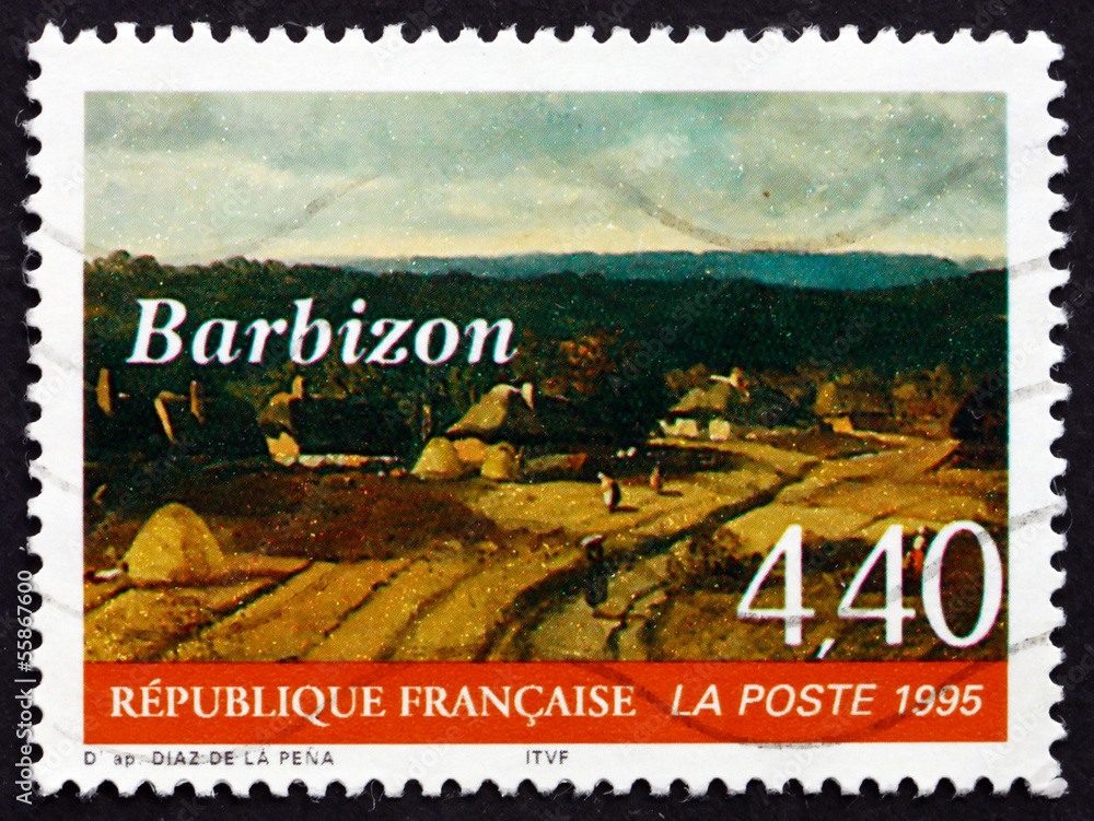 Foto de Postage stamp France 1995 Barbizon, Home of Landscape Artists ...