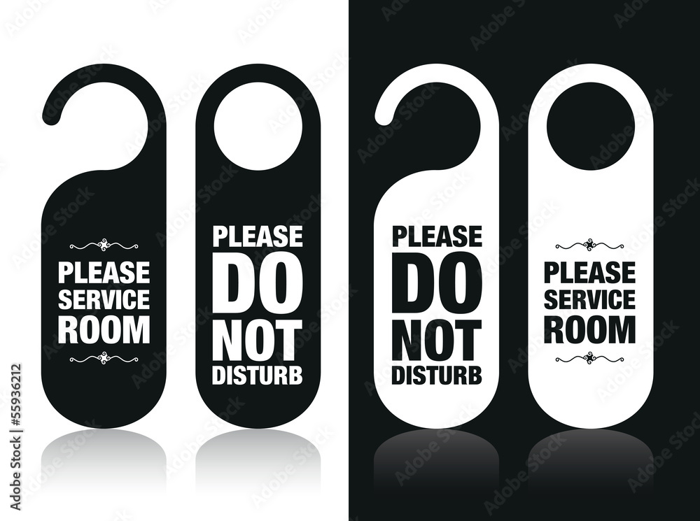 please do not disturb and service my room signs Stock Vector | Adobe Stock
