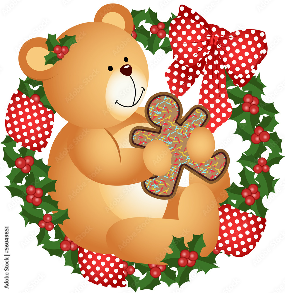 Christmas Teddy Bear Clipart