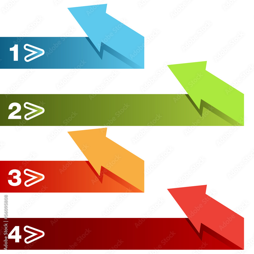 Folded Arrow Dividers Stock Vector | Adobe Stock