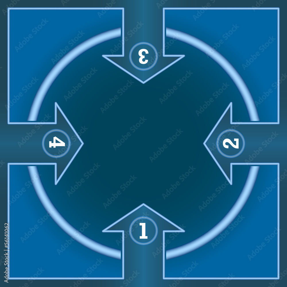 Arrows to center point Stock Vector | Adobe Stock