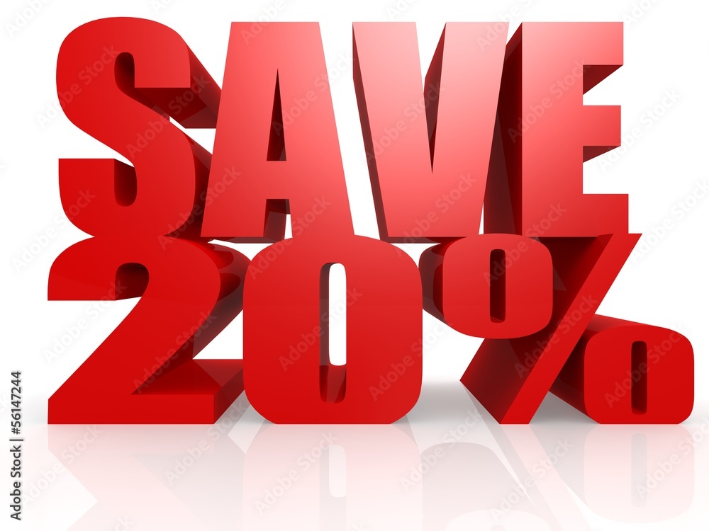 Save 20 percent Stock Illustration | Adobe Stock Save 20 percent Stock Illustration | Adobe Stock