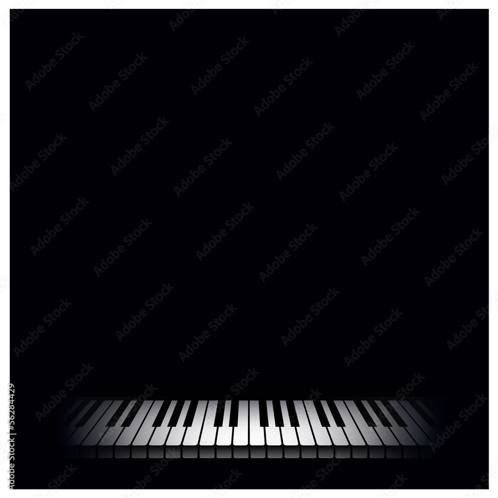 Piano background. Vector illustration. Stock Vector | Adobe Stock