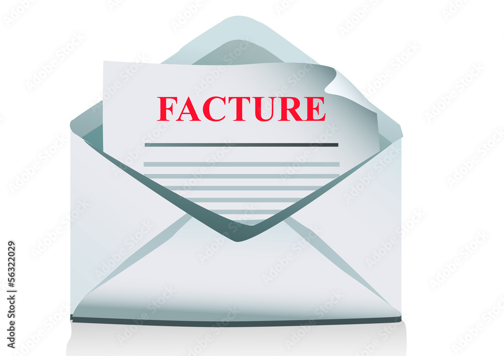 facture à payer Stock Illustration | Adobe Stock