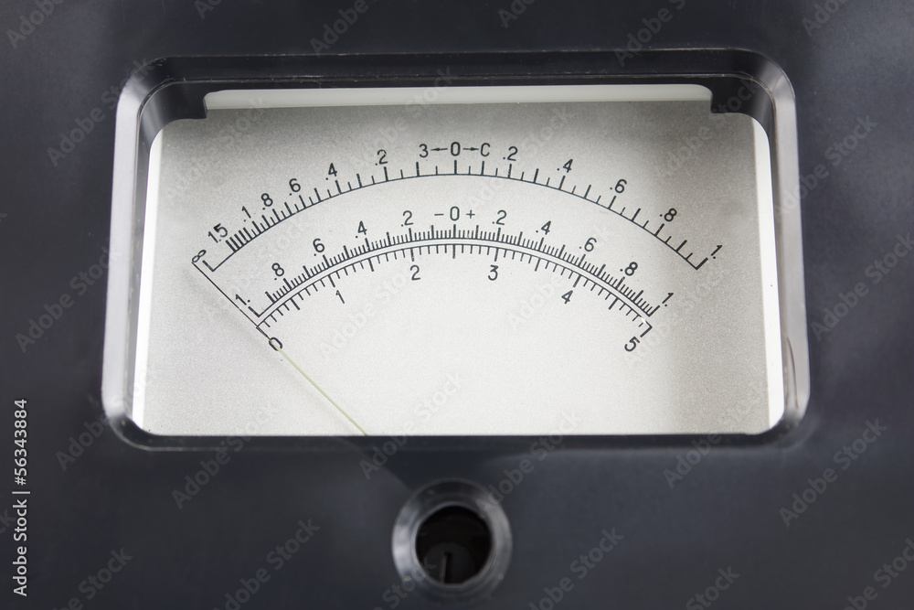 Measuring scale of an electric appliance Stock Photo | Adobe Stock
