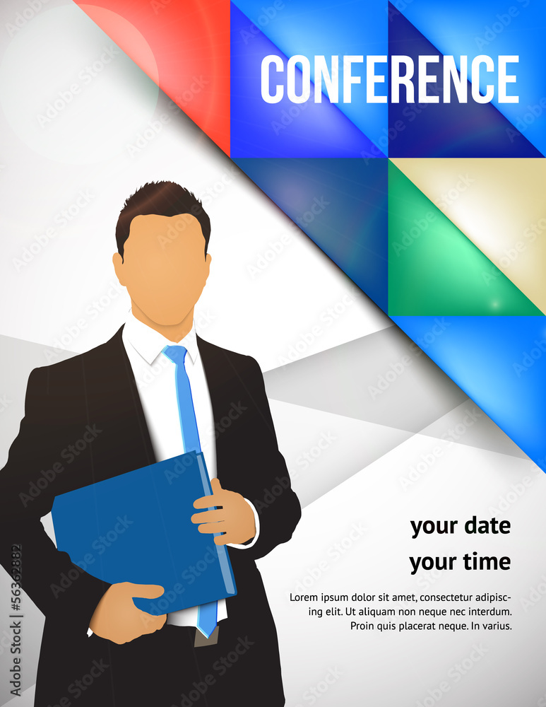 Conference illustration Stock Vector | Adobe Stock