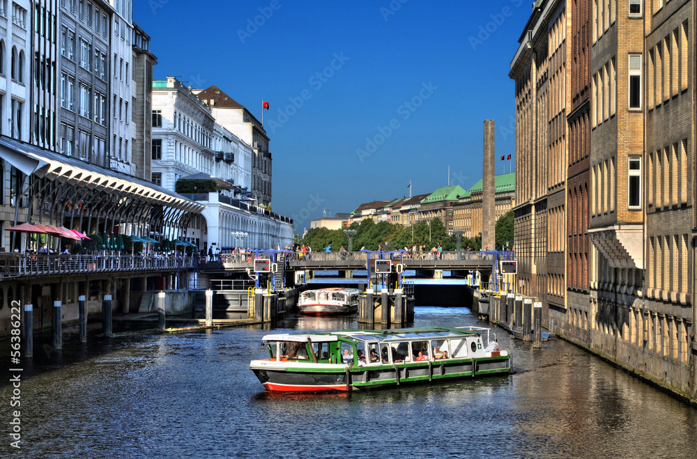 Hamburg, Alsterfleet. Stock Photo | Adobe Stock