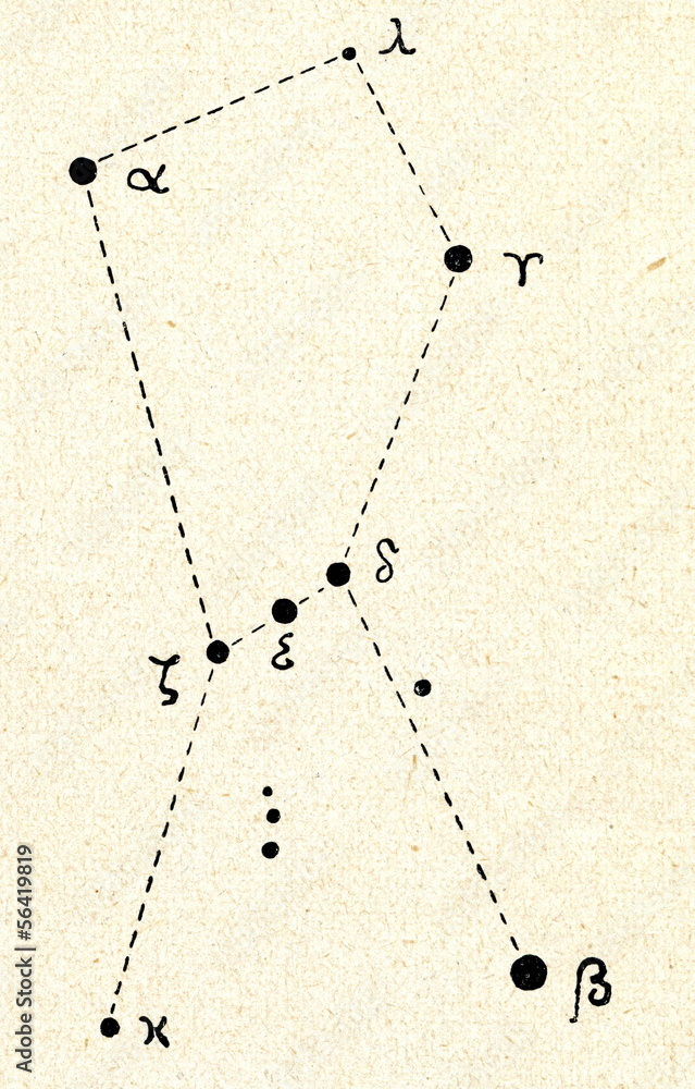Orion constellation Stock Illustration | Adobe Stock