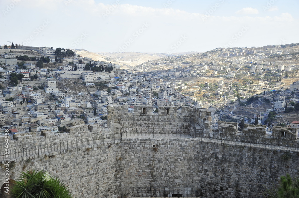 The Western Wall and dome of Al-Aqsa Mosque, Jerusalem Stock Photo ...