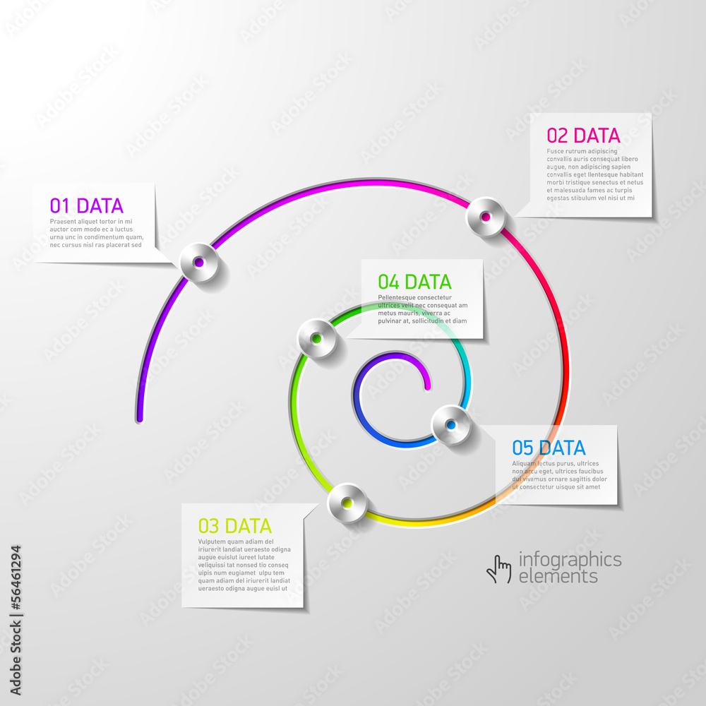 Spiral diagram infographics element Stock Vector | Adobe Stock