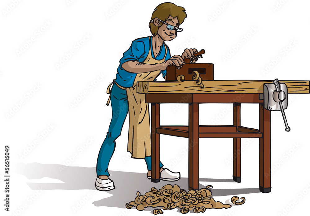 Menuisier Stock Vector | Adobe Stock