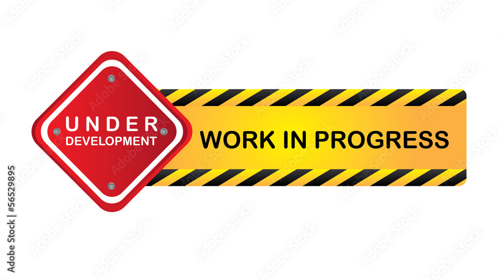 work in progress Stock Vector | Adobe Stock