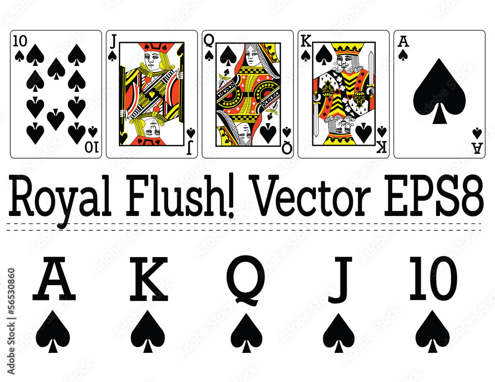 Royal Flush Vector
