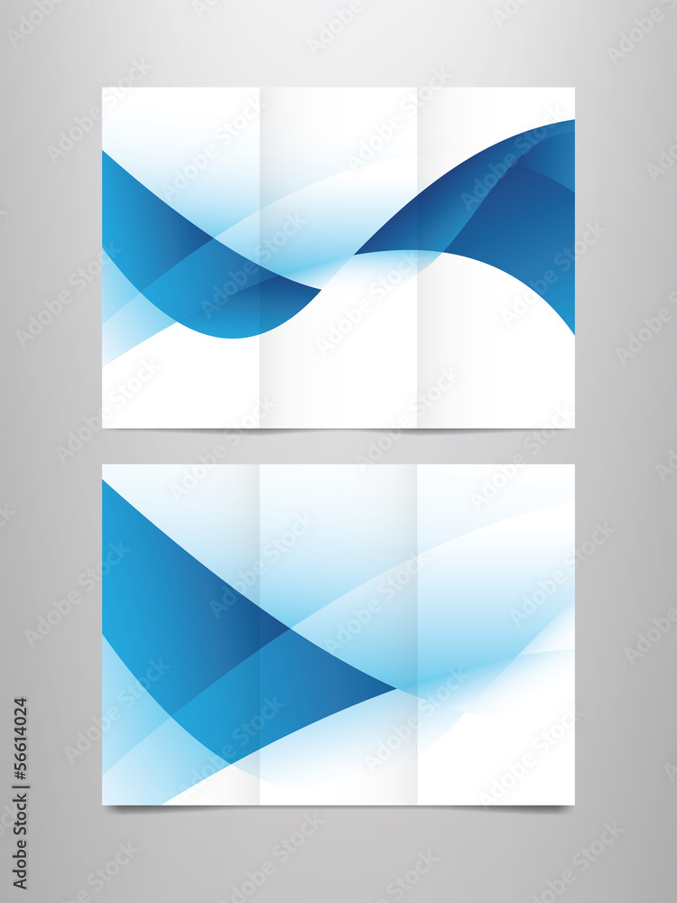 tri fold green brochure template Stock Vector | Adobe Stock