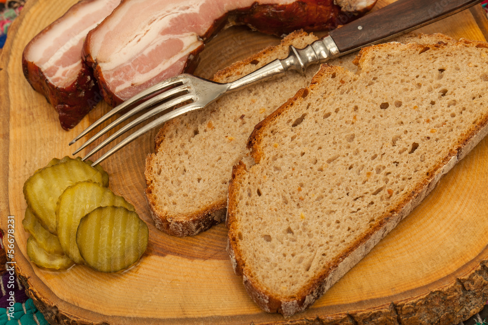 Speck und Brot Stock Photo | Adobe Stock