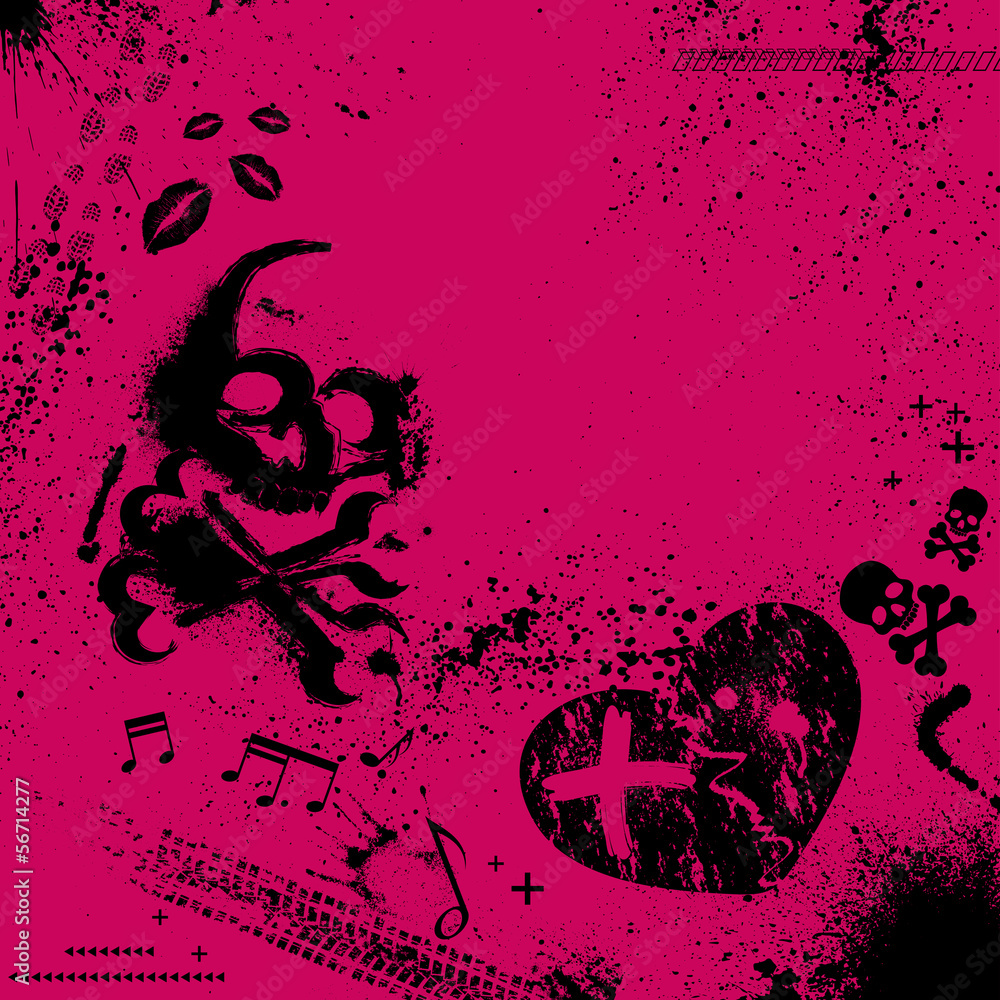 Emo background Stock Vector | Adobe Stock