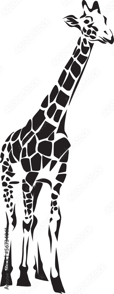 stylized giraffe Stock Vector | Adobe Stock