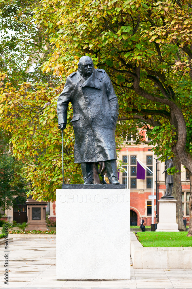 Winston Churchill statue Stock Photo | Adobe Stock