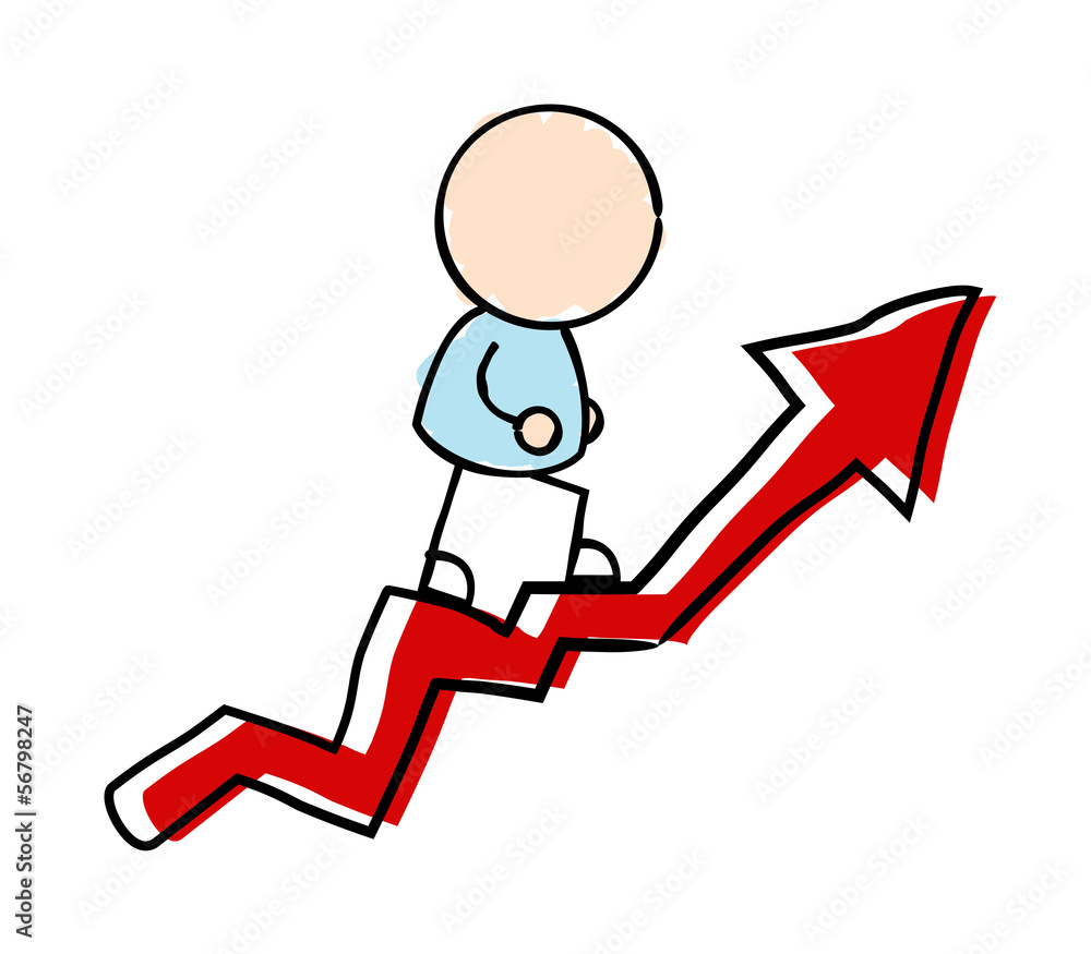 Upward Trend Arrow Stock Vector | Adobe Stock