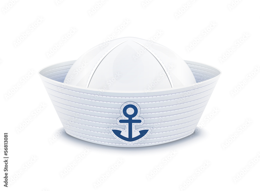 Sailor cap. vector illustration isolated on white background Stock ...