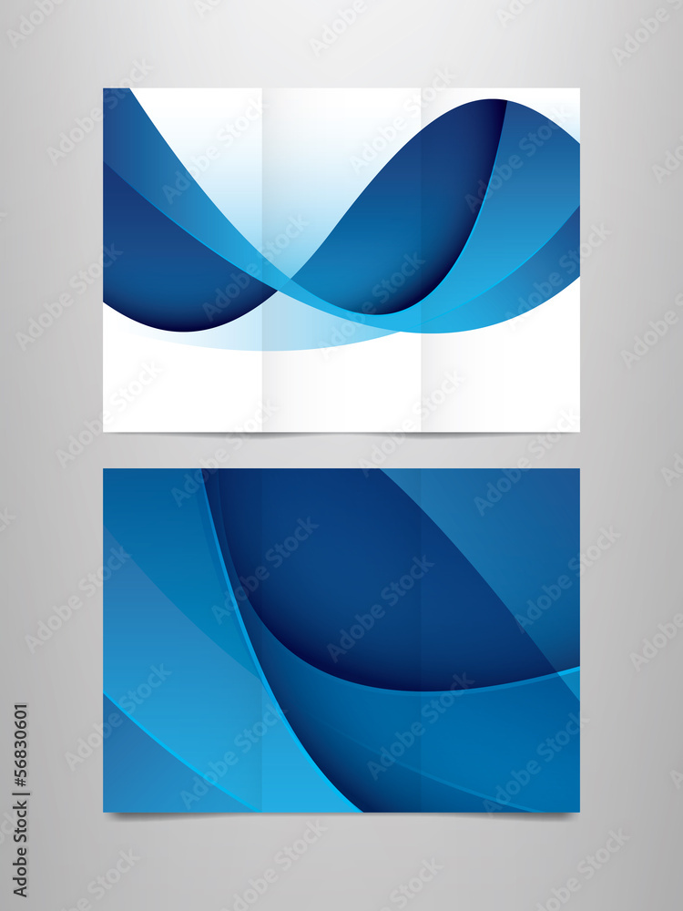 tri fold green brochure template Stock Vector | Adobe Stock