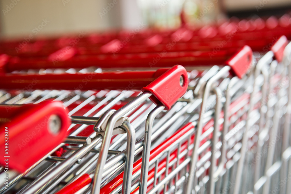 empty shopping carts Stock Photo | Adobe Stock