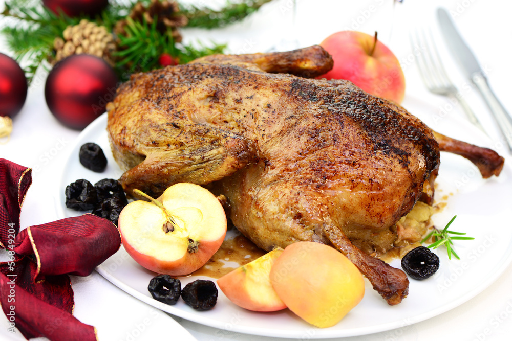 Weihnachtsgans Stock-Foto | Adobe Stock