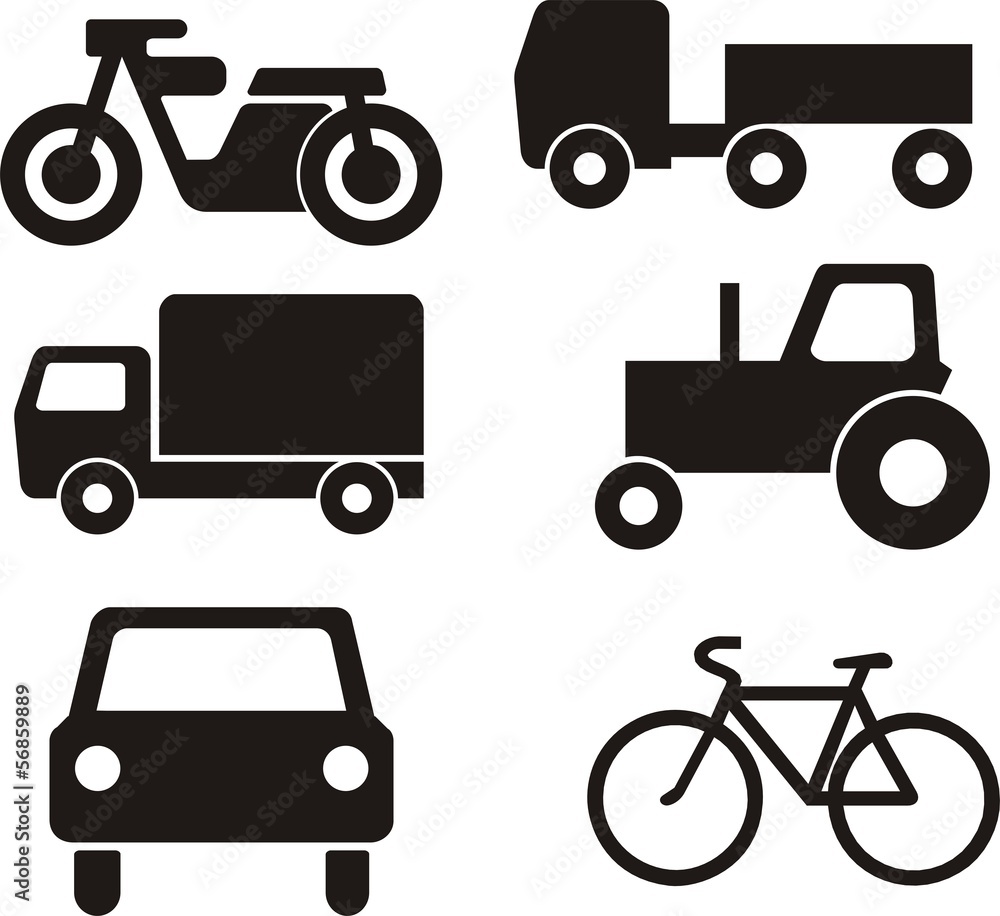 pictogrammes transport Stock Vector | Adobe Stock