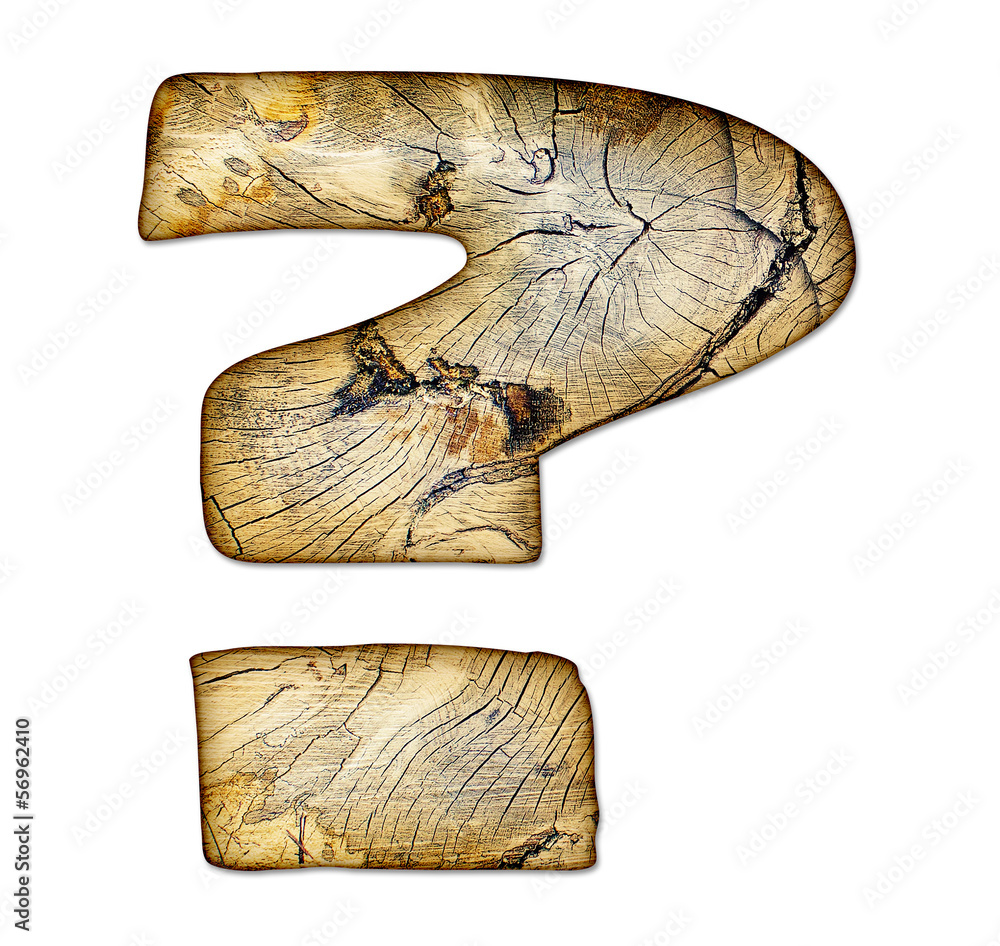 Question mark - wood texture, isolated with a clipping path Stock Photo ...