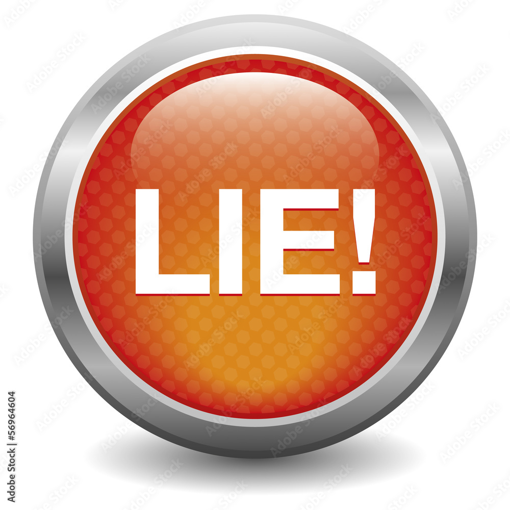 RED LIE button vector de Stock | Adobe Stock