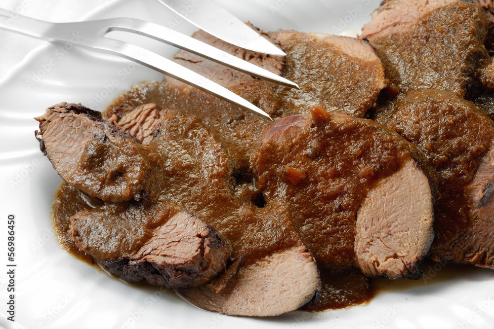 Brasato con salsa Stock Photo | Adobe Stock