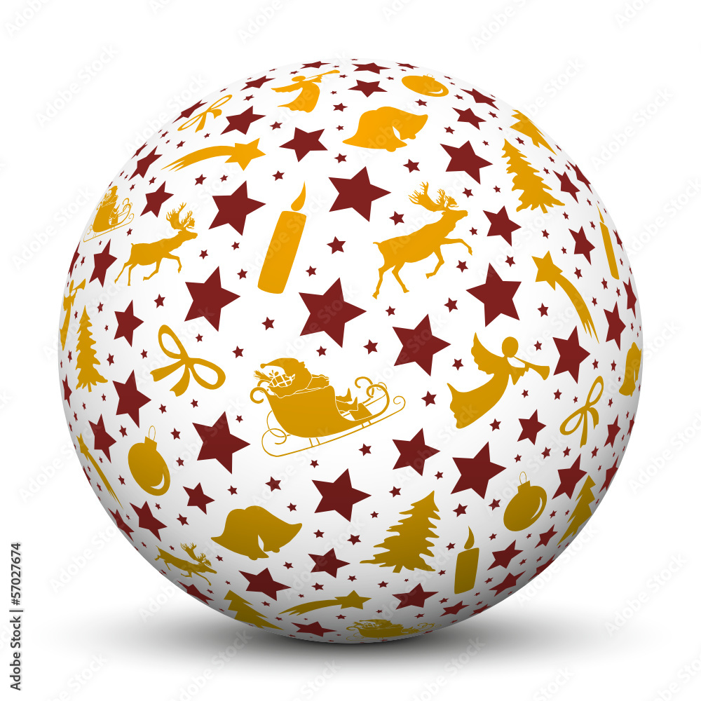 Kugel, Weihnachtssymbole, Symbole, Icon, Zeichen, Weihnachten Stock ...