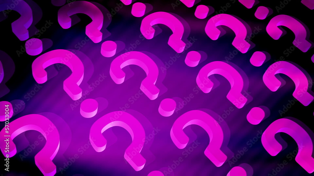 Funky colors question mark looping animated background Stock Video ...